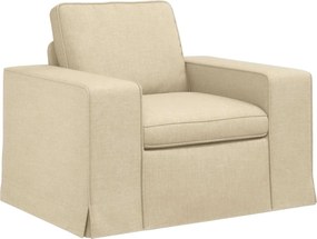 Set pohovek 2 ks Krémová textil 3407549