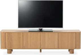 TV stolek v dekoru dubu v přírodní barvě 180x50,5x40 cm Padoc – MOME