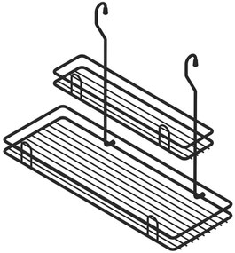 Závěsný košík dvojitý velký/černý mat We04.0018.01.799