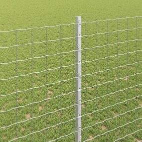 Euro plot s pilotem 10 x 1,6 m Pozinkovaná ocel Stříbrná 3336151