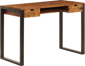 Psací stůl 110 x 55 x 78 cm masivní akácie  a ocel 247963