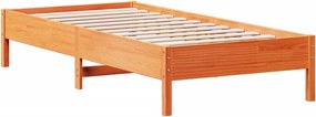 Postel bez matrace voskově hnědá 75 x 190 cm masivní borovice 3328258