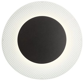 Redo 01-2689 nástěnné LED svítidlo Tatoo pískově černé, 14W, 3000K, ø50cm