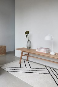 Hübsch Stolní lampa FORM bílá 890602