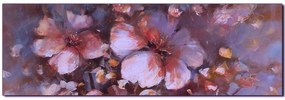 Obraz na plátně - Květ mandlí, reprodukce ruční malby - panoráma 5273FA (105x35 cm)