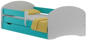 MAXMAX Dětská postel se šuplíkem AQUA 200x90 cm Postel pro jednoho 200x90 pro holku|pro kluka|pro všechny Ano