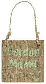 IB LAURSEN Dřevěná cedulka Garden Mama, přírodní barva, dřevo