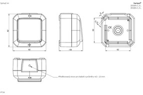 ABB Variant+ vypínač č.1 IP54 bílá 3558N-C01510 B