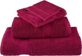 Premium sprchové ručníky SOLUND 4 ks Bordeaux 70x140 cm 600 gsm 137213