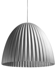 OnaDnes -20% Nordic Design Stříbrné kovové závěsné světlo Liss 70 cm
