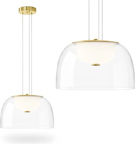 Závěsný LED lustr APP1690-1PC B čirý/neutrální bílá