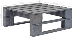 Zahradní taburet z palet šedě impregnované borové dřevo 3066416