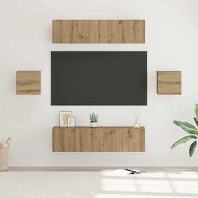 Sestava TV skříněk 6 ks Artisanový dub Kompozitní dřevo 3393401
