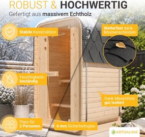 Artsauna Venkovní sauna Cube Nolvik Velikost: XXL