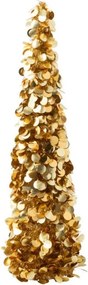 Zlatý lesklý vánoční strom Sparkling M – 19*19*84 cm
