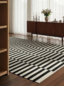 Hanse Home, Kusový koberec Vika 106207 Black White, 200x300, černobílá, ložnice