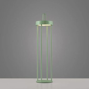 LD 19301-43 ANSELM LED stolní lampa na baterie zelená 50cm dotykový stmívač IP44 zahradní svítidlo 2700K - JUST LIGHT