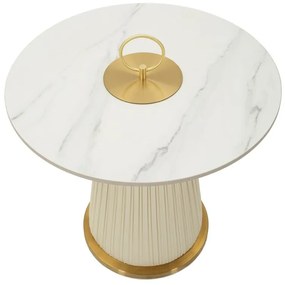 Designový konferenční stolek Venturo 60 cm krémový