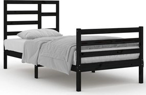 vidaXL Rám postele masivní dřevo 90 x 200 cm [3105849] Barva: Bílá