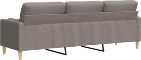 3místná pohovka s polštáři taupe 210 cm textil 3278208