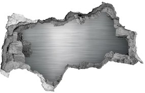 Wallmuralia Díra 3D fototapeta nálepka Kovové pozadí 95x73 cm