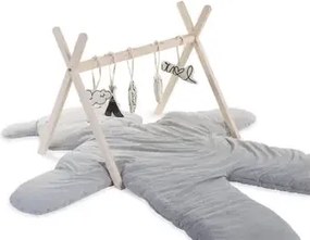 Childhome Hrací deka medvěd Teddy Jersey Grey 150cm