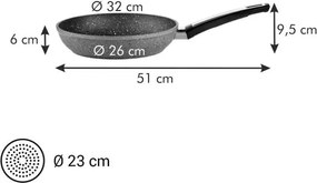 TESCOMA Pánev i-PREMIUM Stone ø 32 cm