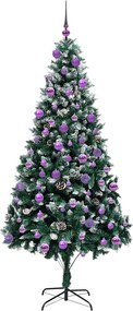 Umělý vánoční stromeček Zelená 210 cm PVC, ocel a plast 3396279