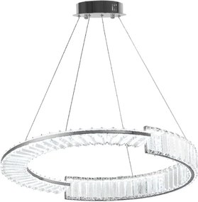Toolight Toolight, LED křišťálové osvětlení 60cm, APP1529-CP60, chromová, OSW-06401