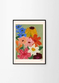 Plakát 50x70 cm Flowers on Sage Green – Carla Llanos – The Poster Club