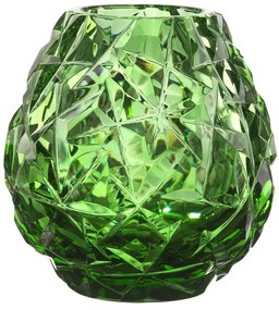 Váza Rock, barva zelená, výška 135 mm