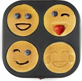 DOMO Elektrický lívanečník smajlík emoji, 600W DO8718P