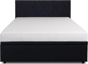 Postel 160x200 s roštem, úložným prostorem Mono 248 černá Bellano