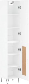 Skříň highboard bílá 34,5 x 34 x 180 cm kompozitní dřevo 3199137