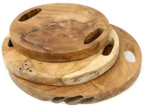 Servírovací tác Teak Root Tray 30 cm Bazar Bizar