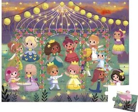 JANOD Puzzle v kufříku Princezny / 36 dílků / 50 x 40 cm