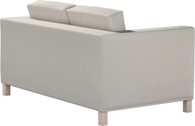 Potah na pohovku IKEA  Karlanda 2-místná, krátký barva šedá látka pletený vzor