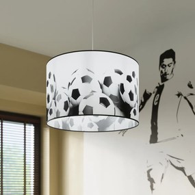 Dětské závěsné svítidlo Ball B, 1x plastové stínítko se vzorem, (fi 40cm)