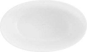 Mexen Parma volně stojící vana z konglomerátu 160 x 95 cm, bílá mat - 57231609500