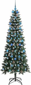 Umělý vánoční stromeček Zelená 210 cm PVC, plast a ocel 3395839