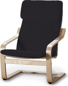 Sedák na křeslo IKEA Poäng barva černá látka pletený vzor