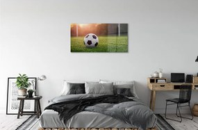Obraz na skle Fotbal tráva gateway 140x70 cm