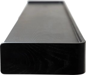 Černá police v dekoru jasanu 120 cm Protopia – DAN-FORM Denmark