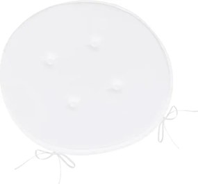 Bellatex Sedák Adéla kulatý hladký průměr 40 cm Bílá