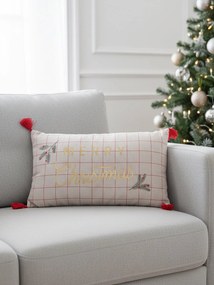 Sinsay - Vánoční polštář s nápisem "Merry Christmas" - vícebarevná