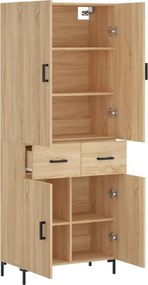 Skříň highboard dub sonoma 69,5 x 34 x 180 cm kompozitní dřevo 3198148