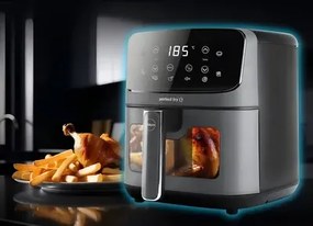 Eldom Fritelo F45 černá / Horkovzdušná fritéza / 4,2 l / 1500 W / 80-2