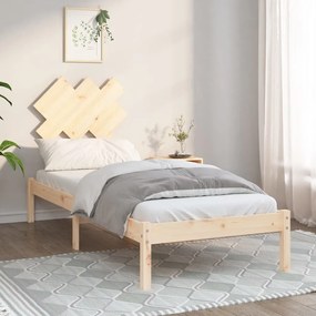 vidaXL Rám postele 75 x 190 cm Small Single masivní dřevo [3104831] Barva: Přírodní