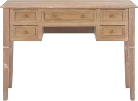 Psací stůl hnědý 109,5 x 45 x 77,5 cm dřevo 280072