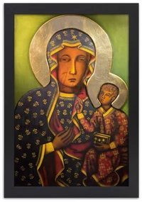 Gario Plakát Matka Boží Čenstochovská Barva rámu: Černá, Rozměry: 70 x 100  cm | BIANO